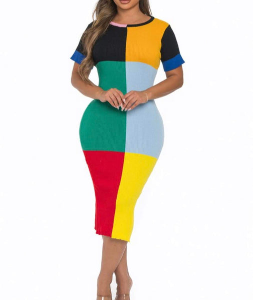 Color Block Bodycon – The House of Dasha